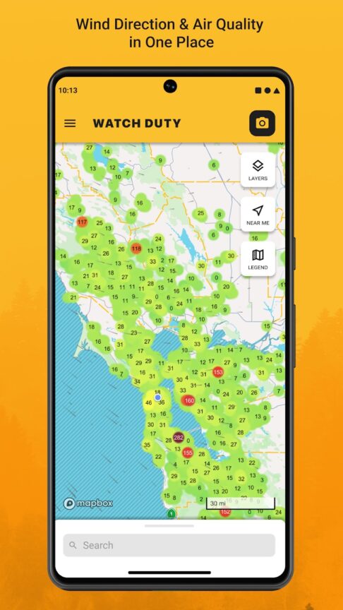 Watch Duty is a free app for real-time updates on wildfires