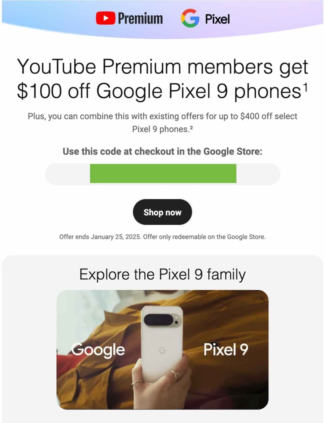 YouTube Premium's latest promo gives you $100 off the Pixel 9 series ...
