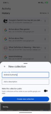 Google collections sharing is working on new public option - Android ...