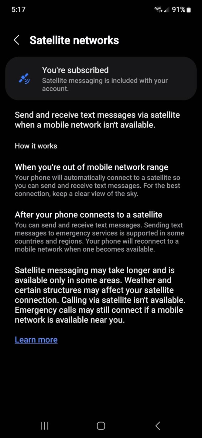 T-Mobile switches on satellite messaging for some Samsung users ...