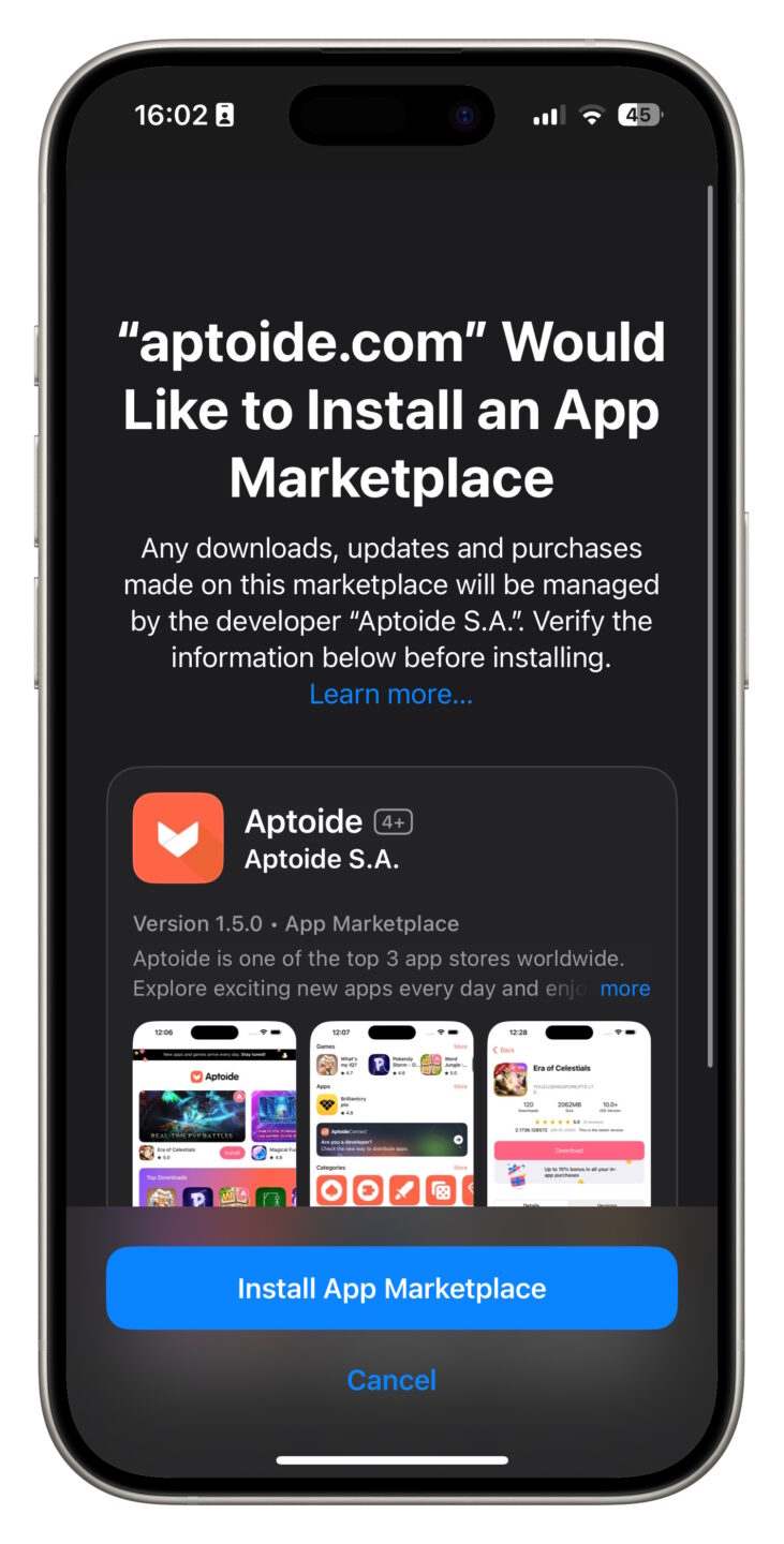 Aptoide launches its iOS Game Store with App Versions feature