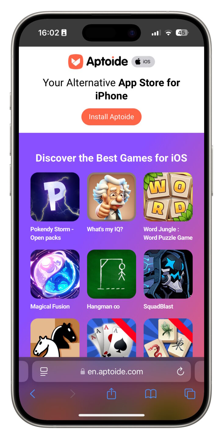 Aptoide launches its iOS Game Store with App Versions feature