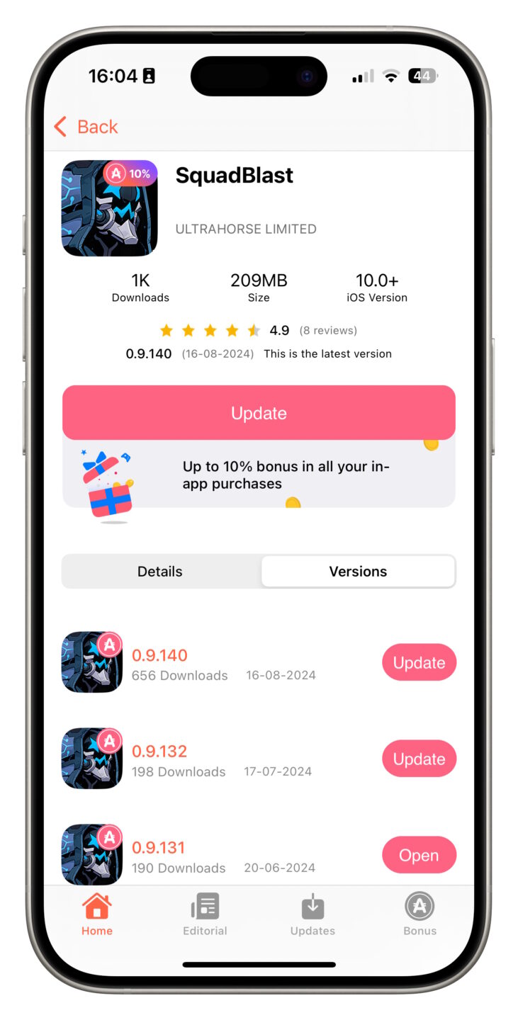 Aptoide launches its iOS Game Store with App Versions feature