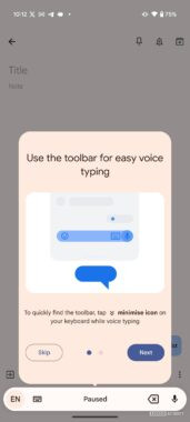 Google brings Gboard's voice typing to the forefront with a dedicated toolbar