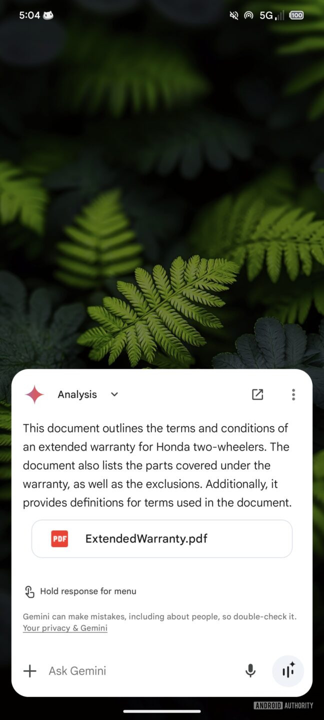 Gemini could soon fix its overlay attachment inconsistencies