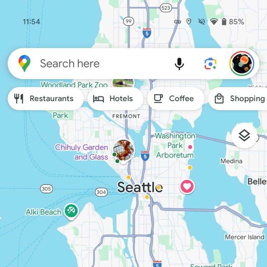 Google Maps is testing a change to make your map view less crowded
