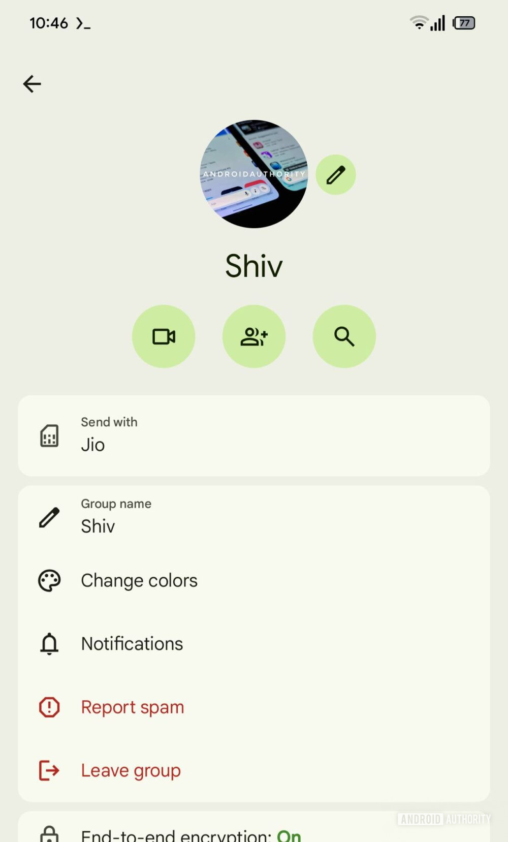 Here's an early look at Google Messages' custom RCS group chat icon ...