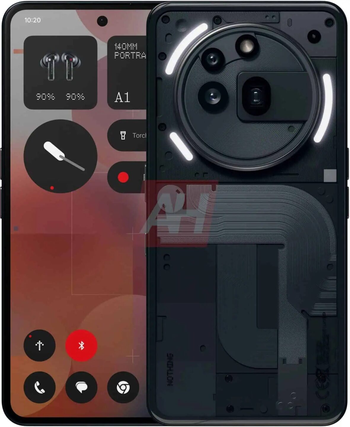 Leaked Nothing Phone 3a series renders show off Glyph, extra hardware key