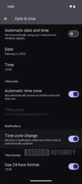 Android gets ready to implement new time zone alerts - Android Authority