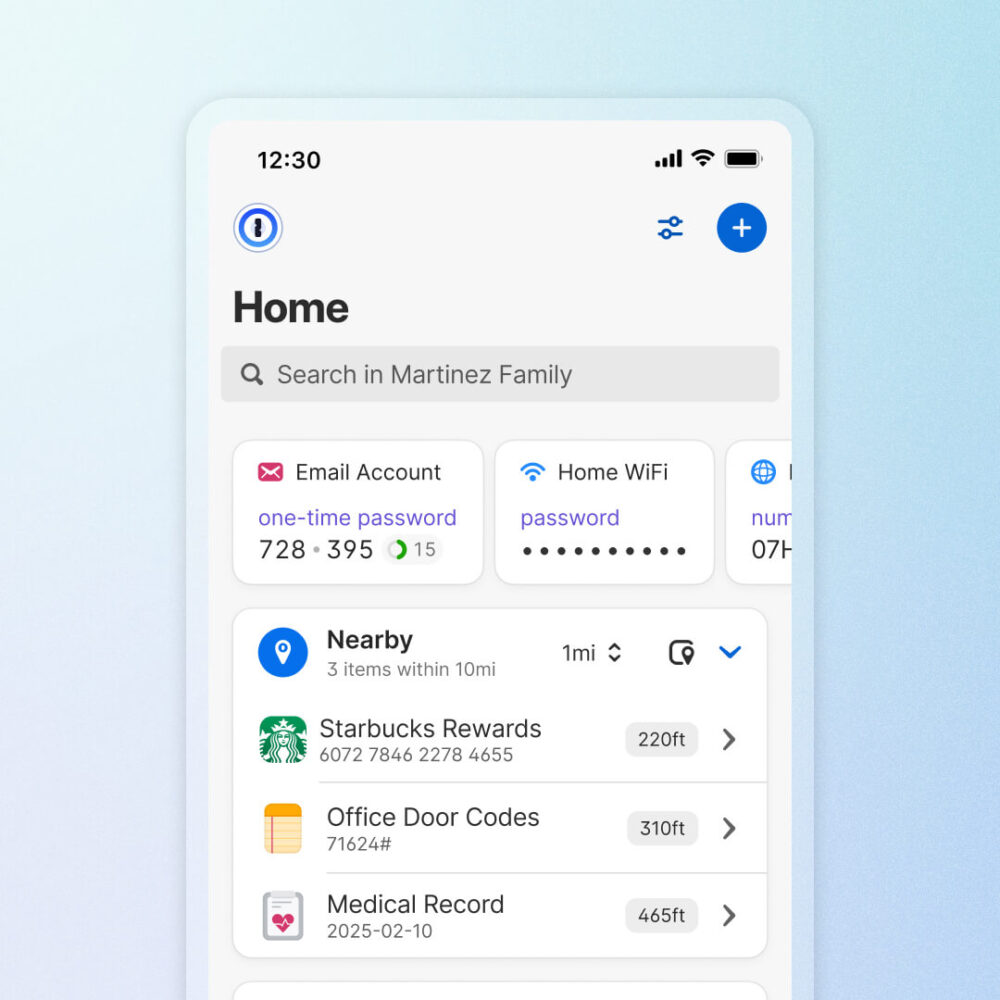 1Password can now show you the passwords and codes you need at your IRL ...