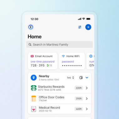 1Password can now show you the passwords and codes you need at your IRL ...