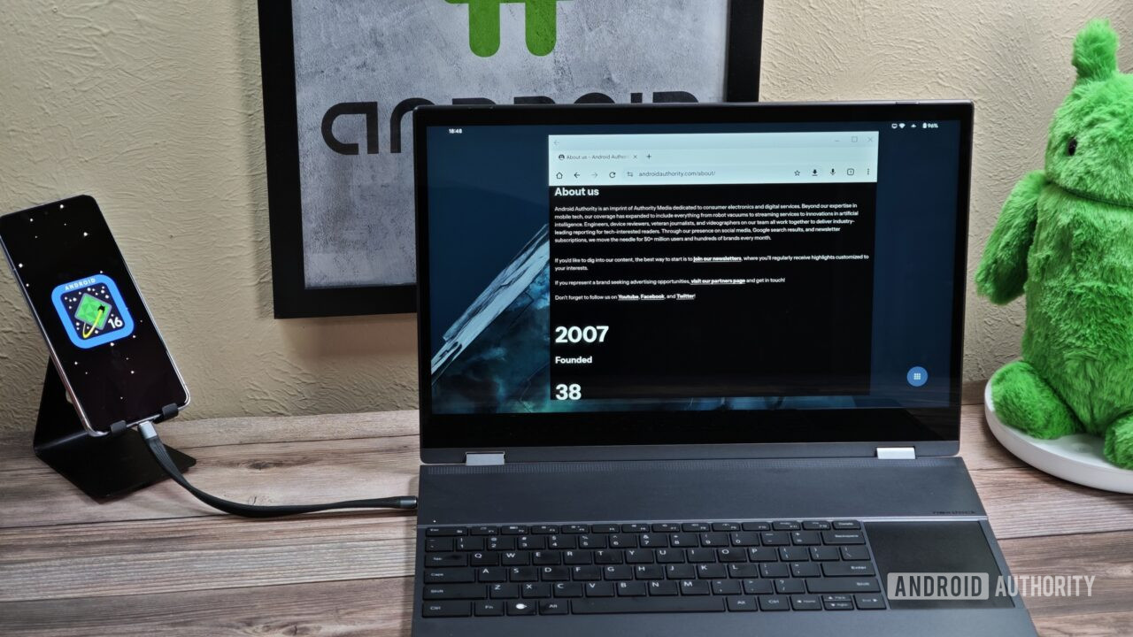 Google is working on a new desktop mode for Android phones called ...