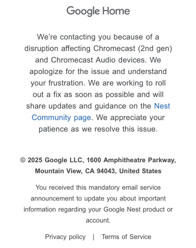 Google apologizes for Chromecast outage as workarounds emerge
