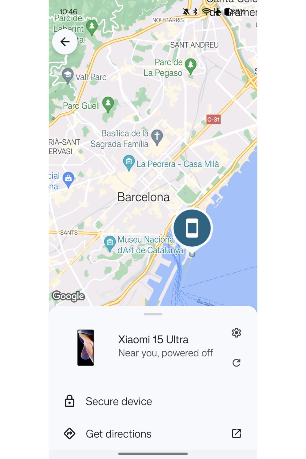 The Xiaomi 15 can be located via Google Find My Device even when it's ...