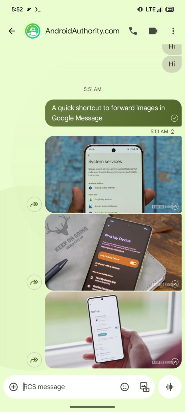 Google Messages preps to fast-forward your forwards (Updated: Rolling ...