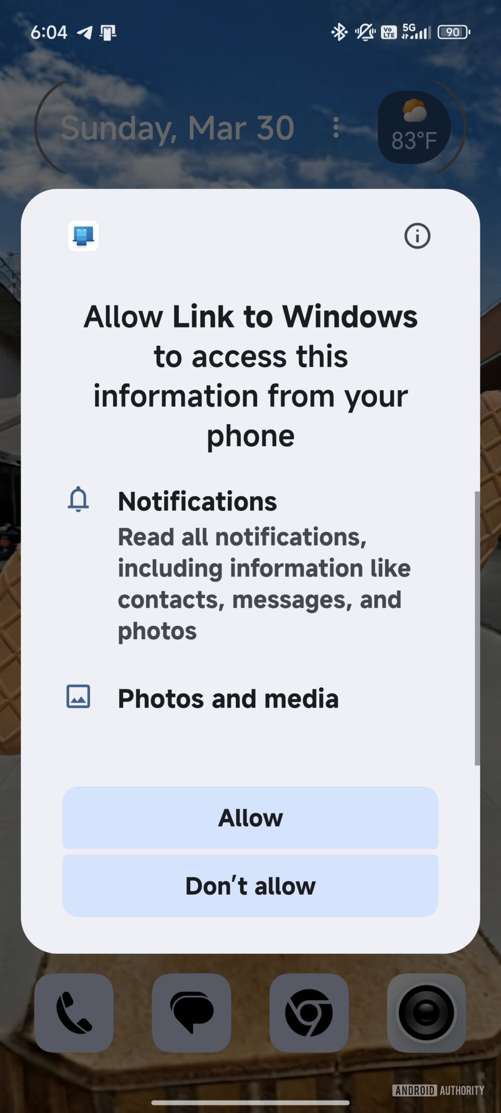 Android 15 blocked Phone Link from mirroring sensitive notifications, but Microsoft has a fix ...