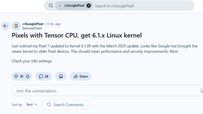 Older Pixel phones are receiving a major kernel upgrade - Android Authority