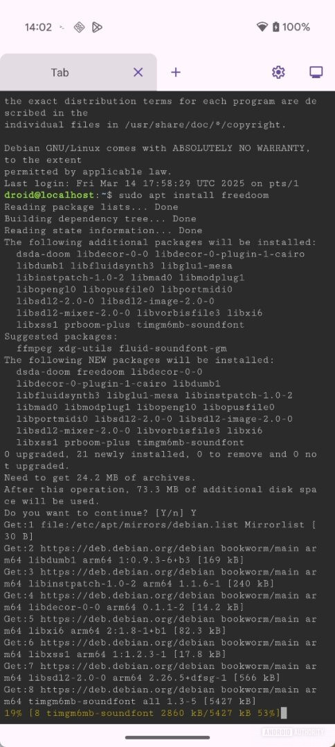 Android's Linux Terminal app adds tabs so you can multitask more easily - Android Authority
