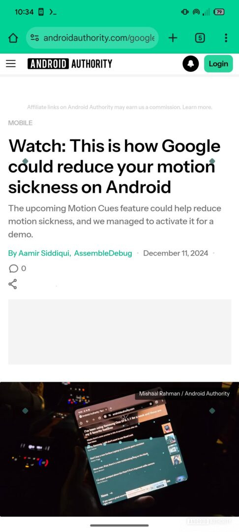 Google's upcoming Motion Cues feature gets customization options