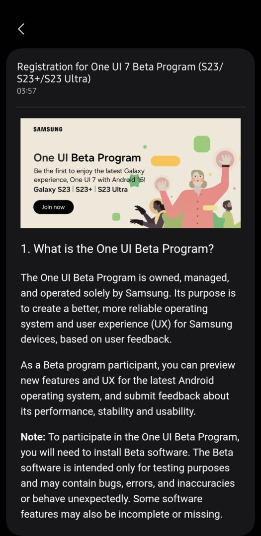 Samsung begins rolling out One UI 7 beta for Galaxy S23 series