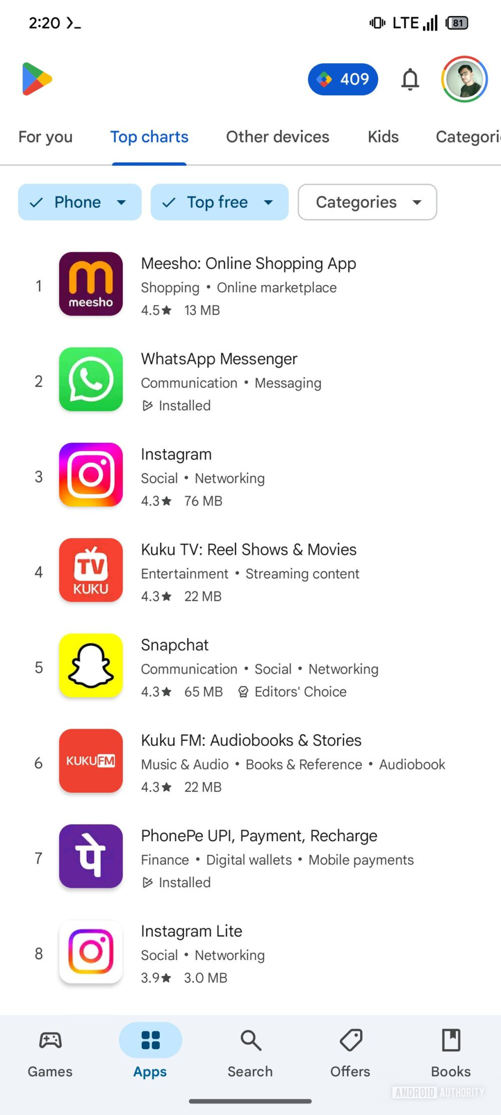 Play Store change could highlight app ratings and badges - Android ...