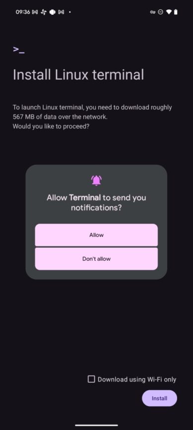 Android's Linux Terminal app rolls out to more Google Pixel users