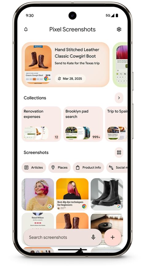Pixel Screenshots gets even smarter with this month's Pixel Drop