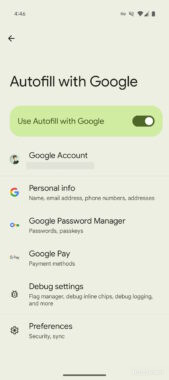 Google's Autofill feature might soon get a UI refresh for its settings