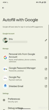 Google's Autofill feature might soon get a UI refresh for its settings