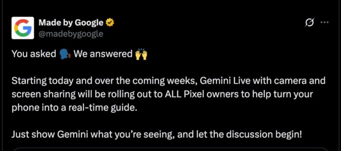 Gemini's best trick is now rolling out to all Android phones for free ...