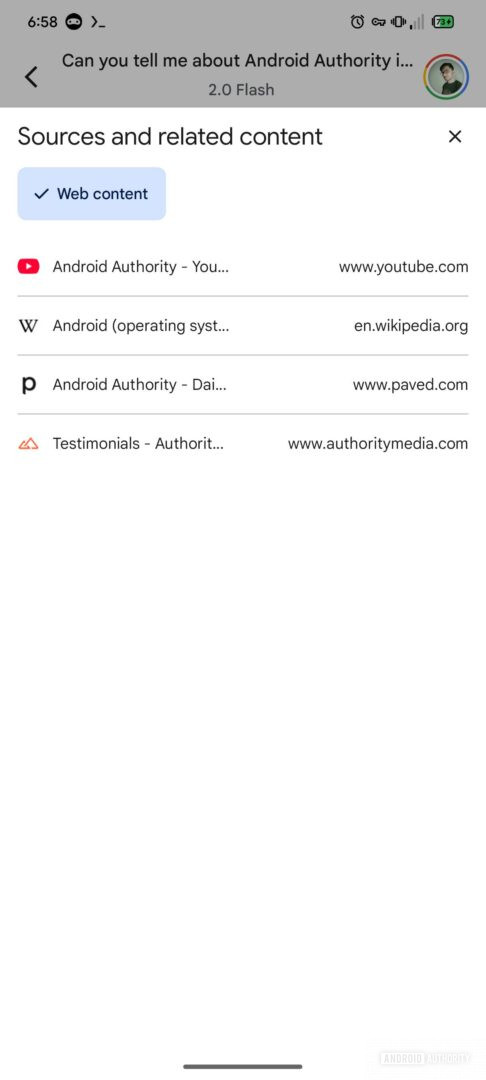 Gemini could clean up how it shares sources, similar to ChatGPT (Updated: Rolling out)