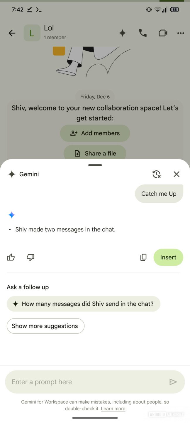 Google Chat could soon get scheduled messages and Gemini