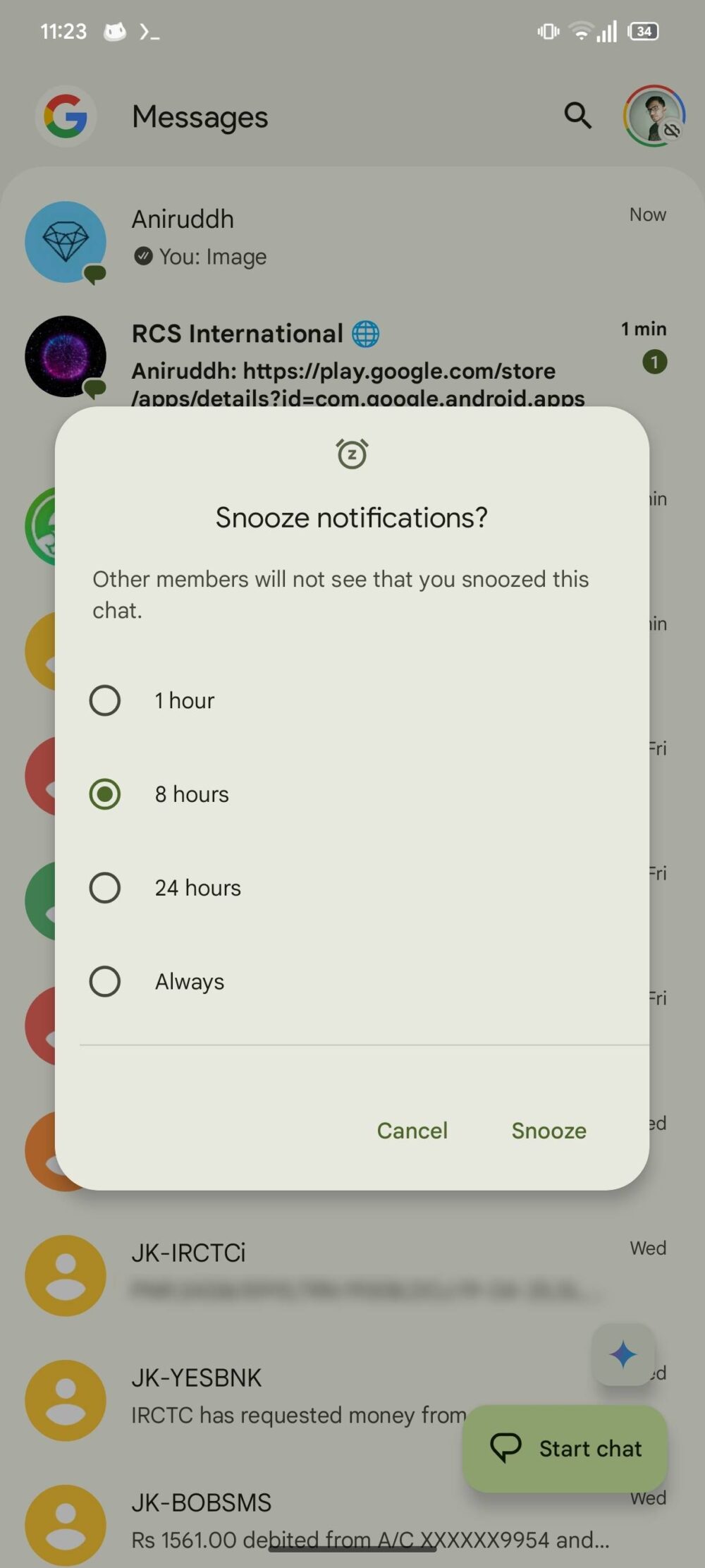 Here's how Google Messages could soon let you snooze chats (APK teardown)