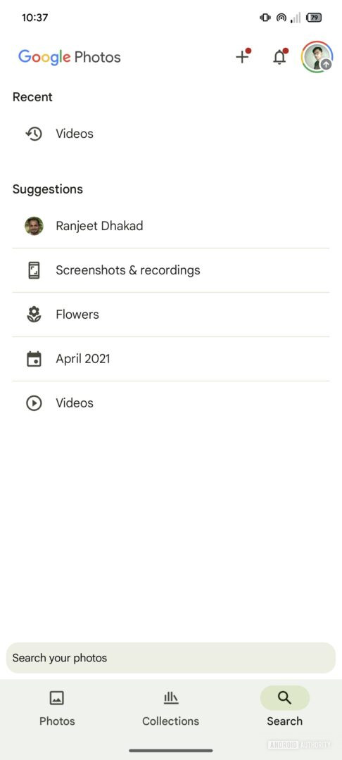 Google Photos is testing a bottom-placed persistent search bar