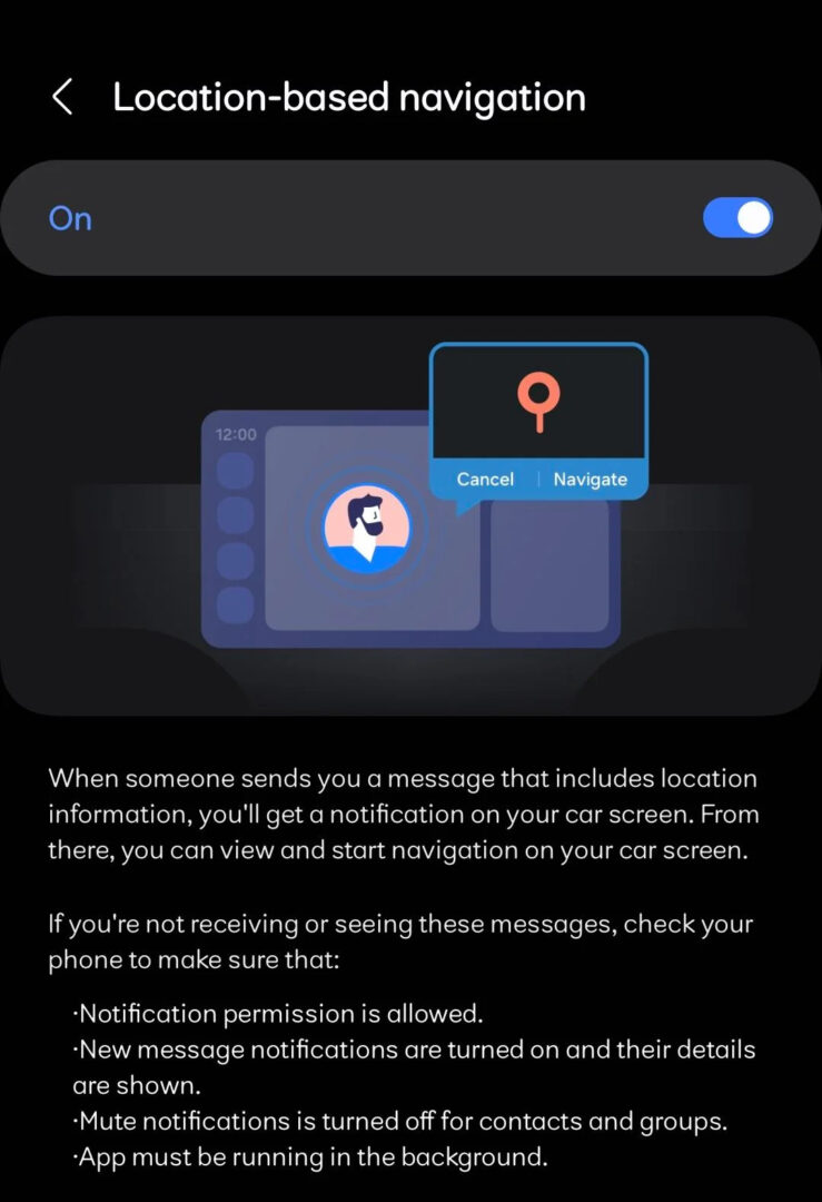 Samsung's version of Android Auto has a clever notification trick ...