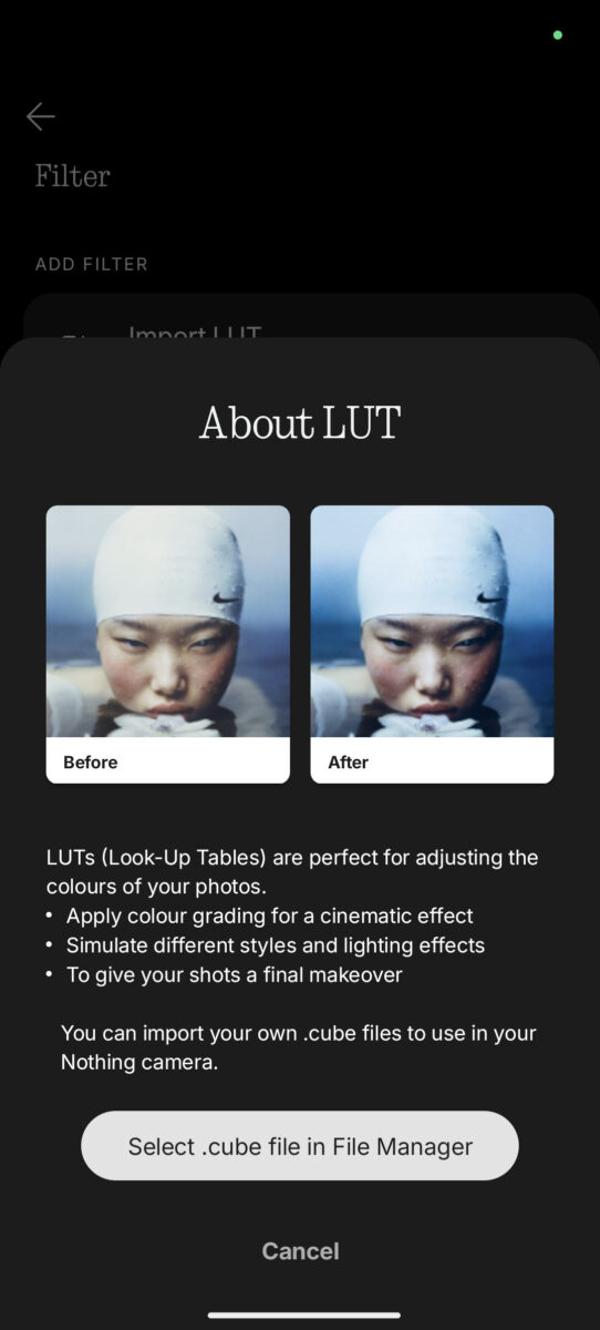 I love Nothing's incredibly nerdy approach to camera filters