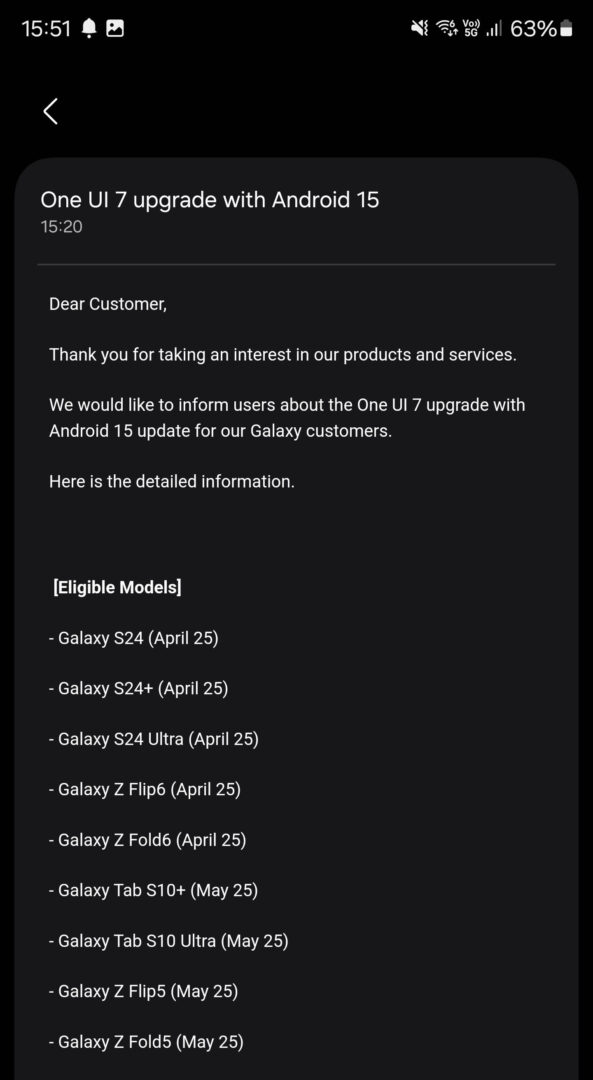 Samsung's One UI 7 rollout could go on even when others start receiving Android 16 - Android ...