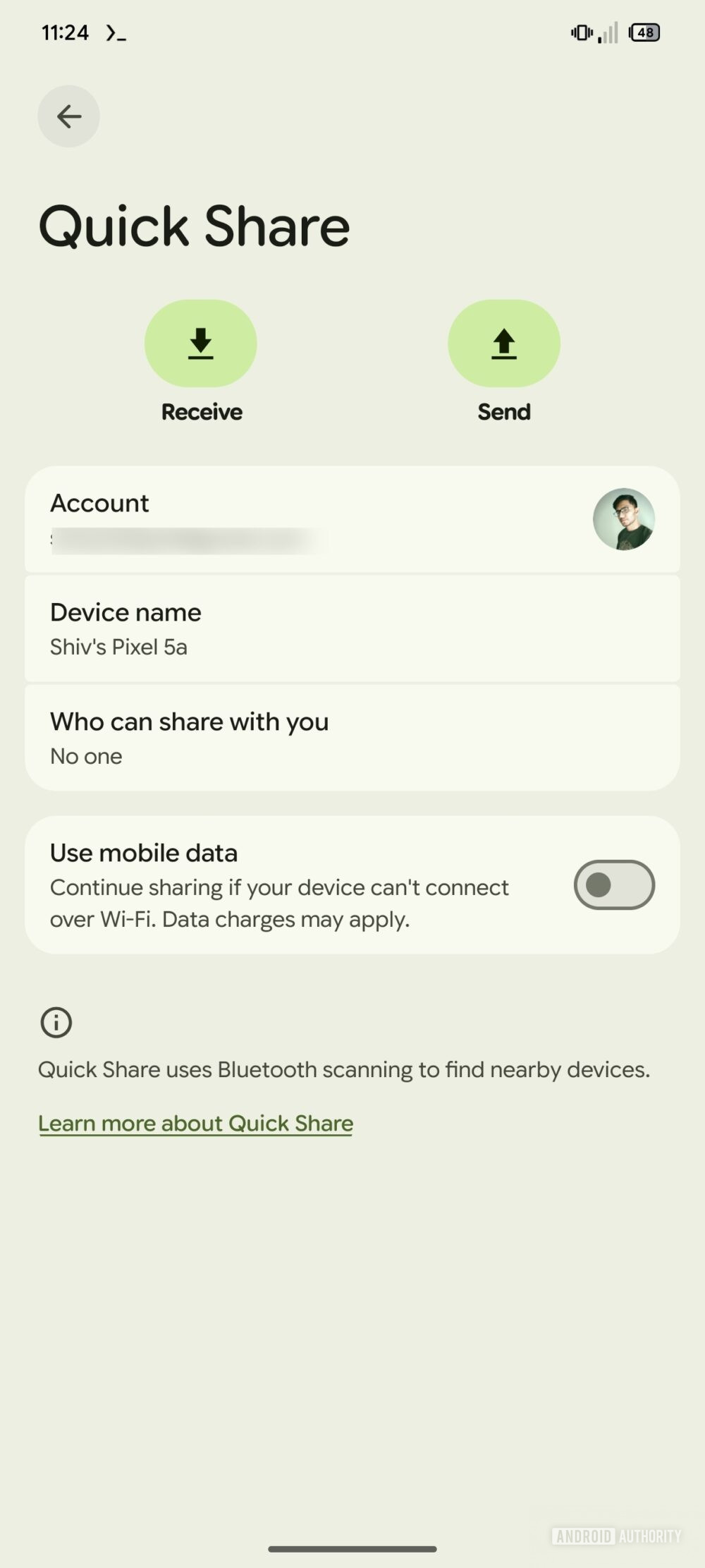 Here's your first look at Quick Share's major UI redesign