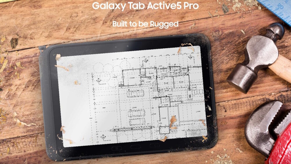 The Samsung Galaxy Tab Active 5 Pro can run without batteries!