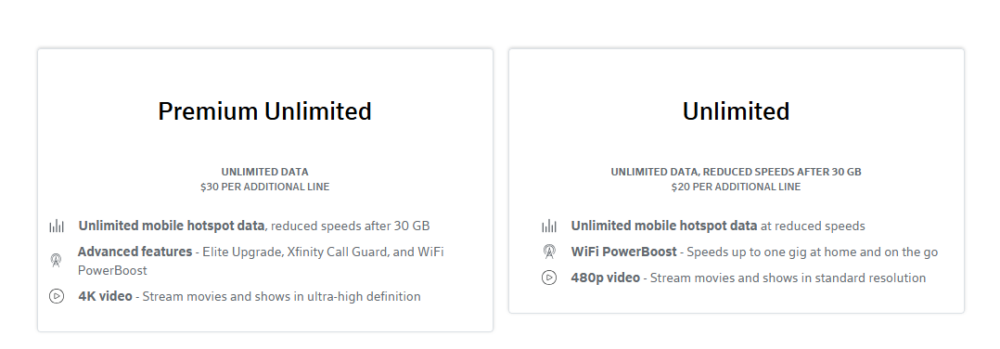 Xfinity Mobile upgrades top Unlimited plan, hides by-the-gig offer ...