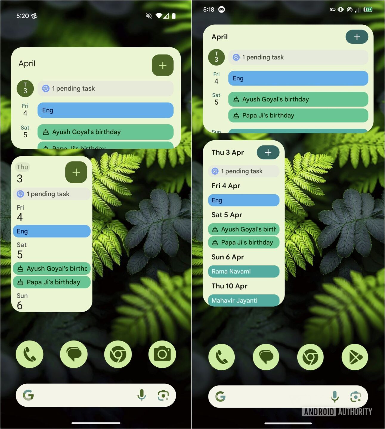 Google preps a new look for some of its best Android widgets - Android Authority