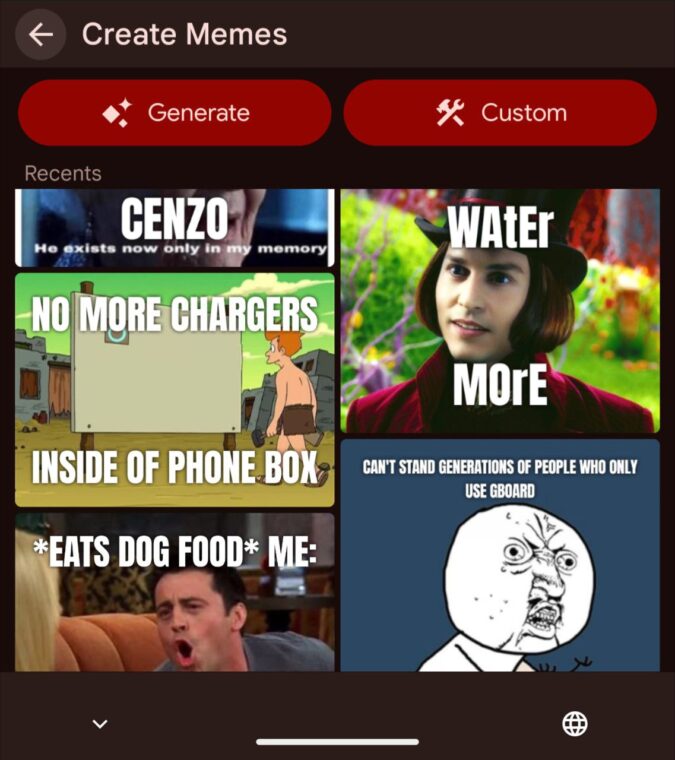 Google is working on an AI meme generator for Gboard, and it’s horrible