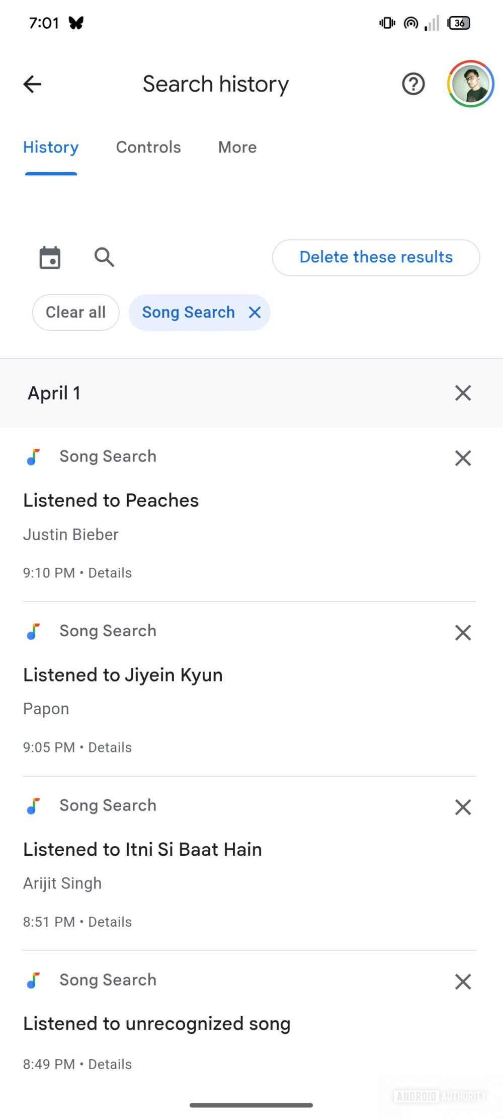 Google song search history reminds you what you heard yesterday ...