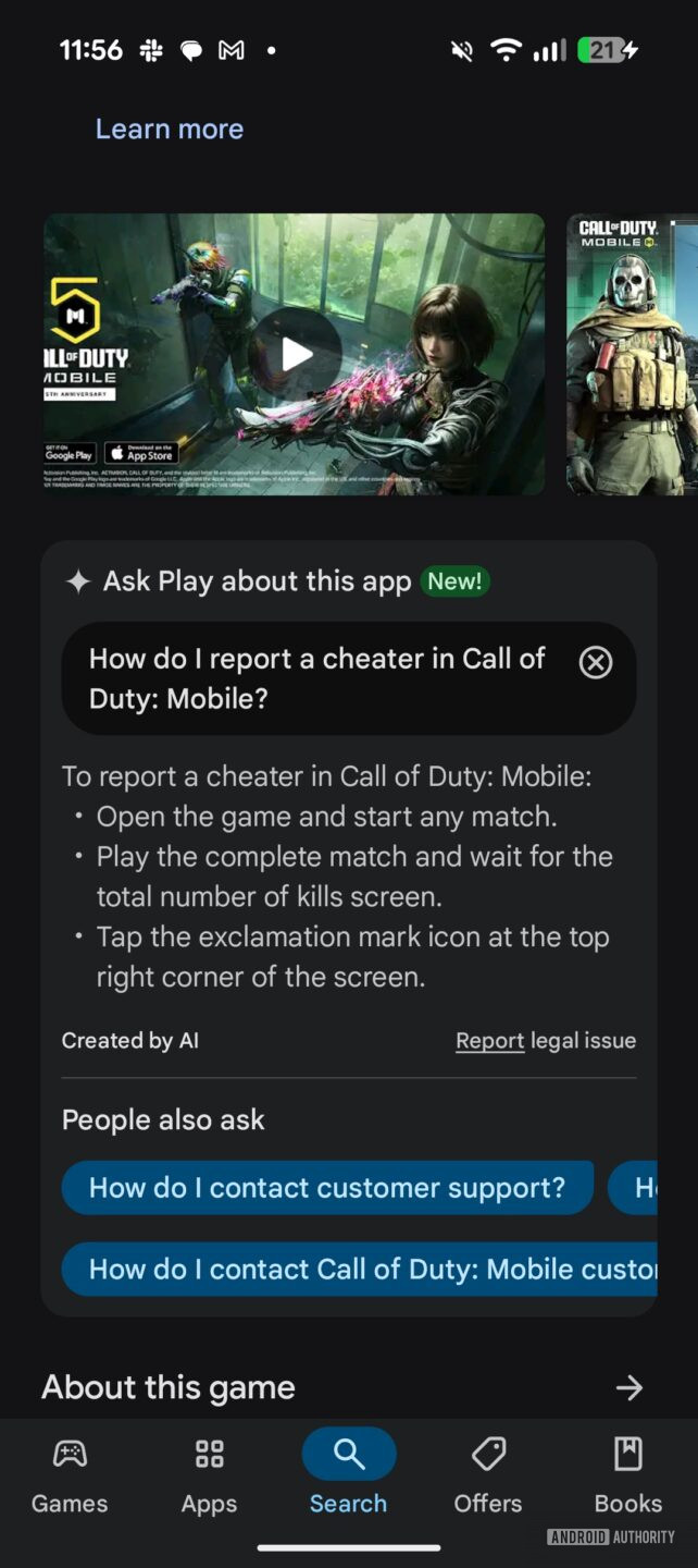 Play Store's new 'Ask Play about this app' feature starts rolling out