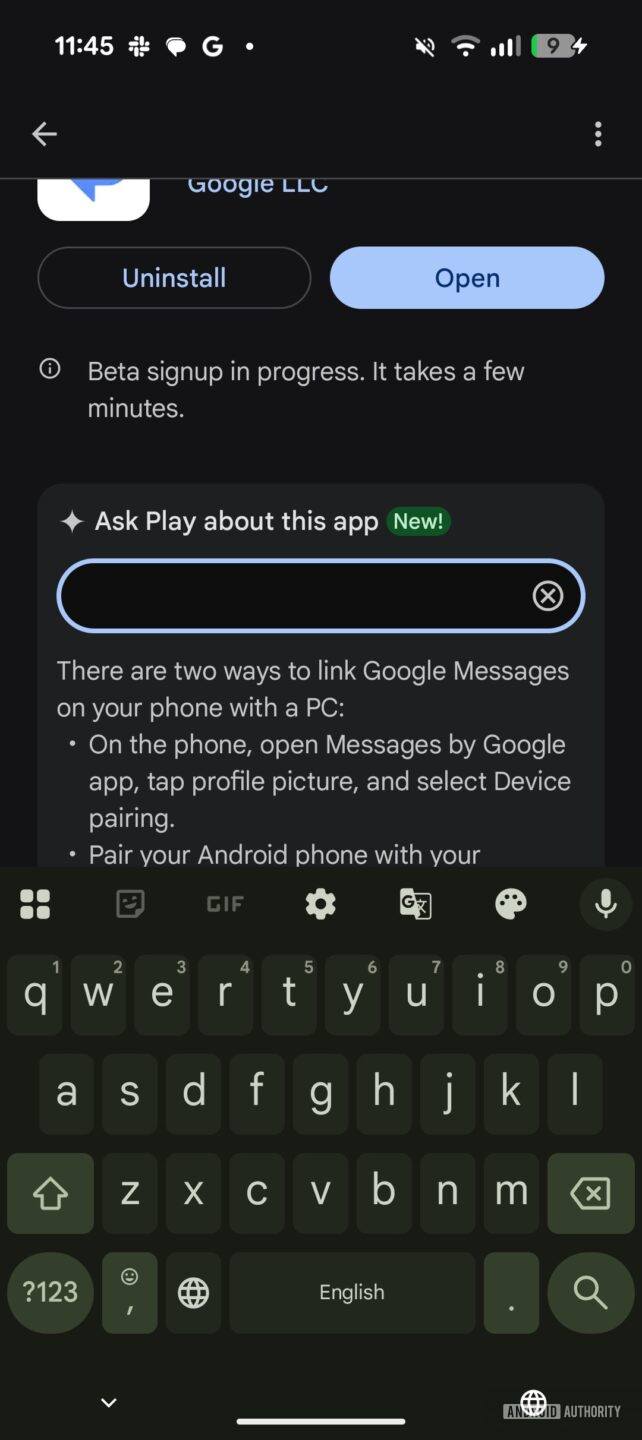 Play Store's new 'Ask Play about this app' feature starts rolling out