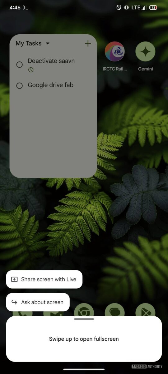 Google is working on a simpler way to open Gemini full-screen from the ...