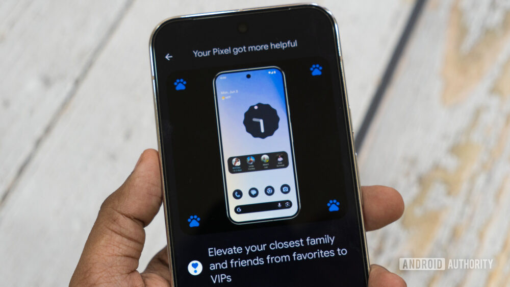 Here's a good look at Google Contact's upcoming Pixel VIPs widget
