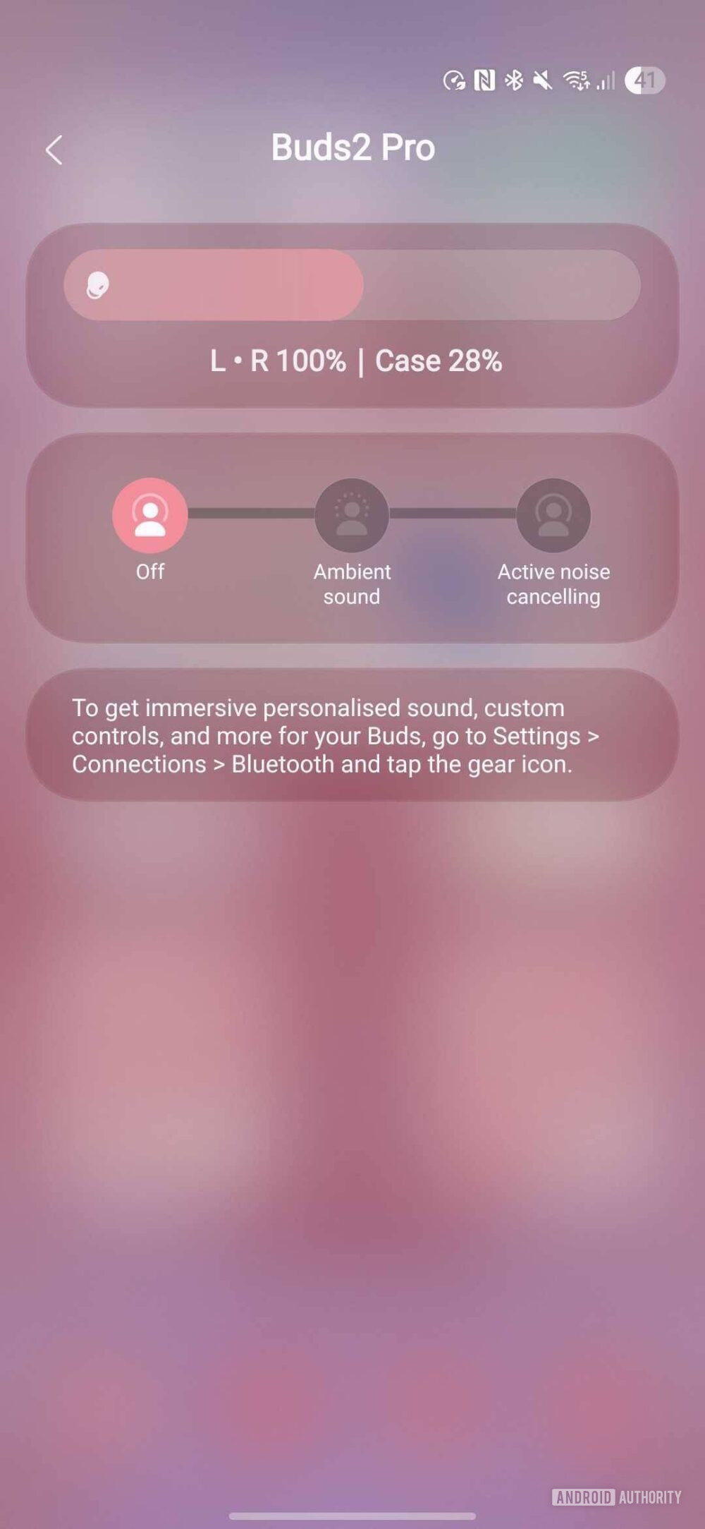 One UI 8 gives you quick access to earbud controls on the lock screen