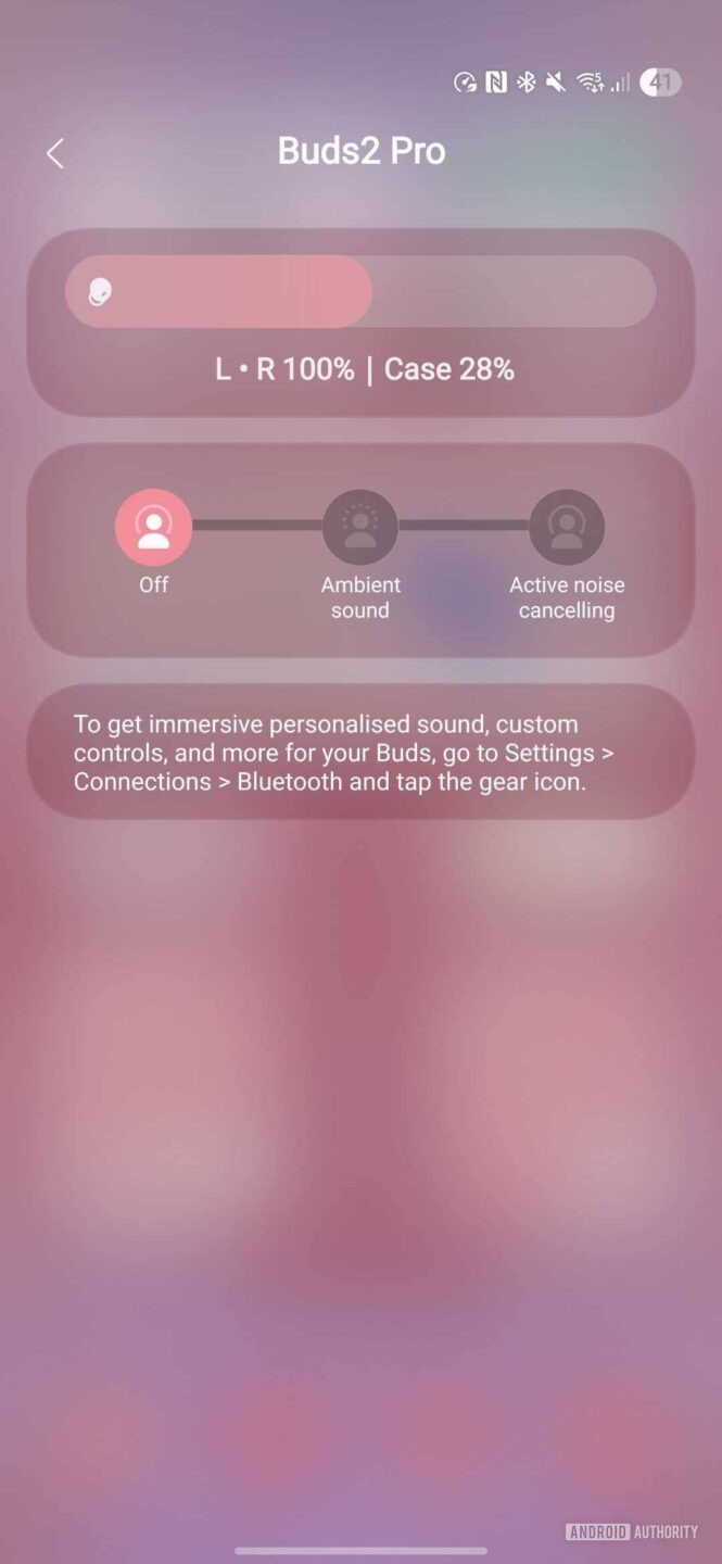 One UI 8 gives you quick access to earbud controls on the lock screen