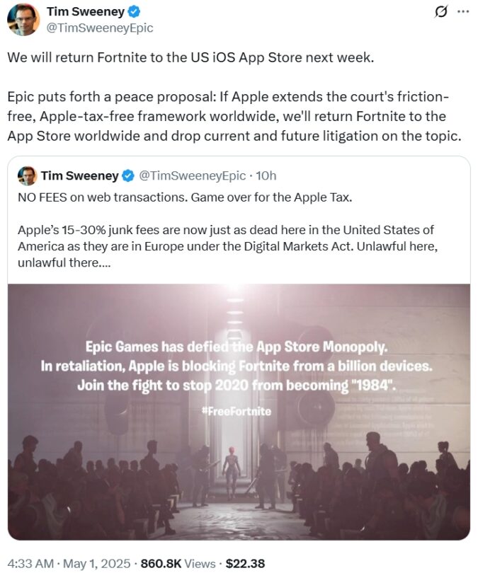 Apple dealt an Epic blow over 'Apple Tax,' paving the way for Fortnite ...